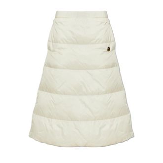 Moncler Wendbarer gesteppter Midirock - - Skirts - Damen - Beige - 2XS