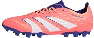 adidas Unisex Chaussures Predator League 2G/3G Terrain synthétique, Signal Coral/Cloud White/Beam Orange, 43 1/3