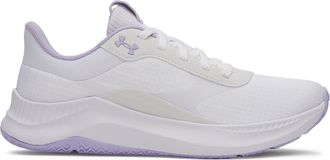 Under Armour UA W Aurora 3 - White/White/Purple Crest - 3,5, Wappen in Wei&szlig;, Wei&szlig; und Violett, 36.5 EU