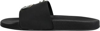 Dolce & Gabbana Homme, Chaussures, Noir, Taille: 46 EU Slides Sandales Slip On