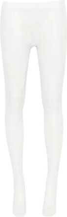 Dolce & Gabbana Femme, Sous-v&ecirc;tements, Blanc, Taille: 38 FR Collants en tulle avec logo jacquard