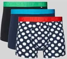 Happy Socks Slim Fit Pants mit Logo-Detail im 3er-Pack