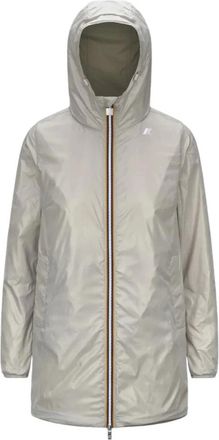 K-Way Femme, Vestes, Beige, Taille: 38 FR Sophie Plus.2 Reversible Parka
