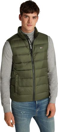 Tommy Jeans Herren Weste Down Leicht, Grün (Fatigue Green), XXL