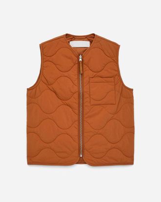 Arket Gesteppte 2-in-1-Liner-Weste -Orange