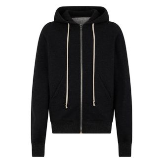 Rick Owens Homme, Sweatshirts et sweats &agrave; capuche, Noir, Taille: S SweaT-shirt z zippeur