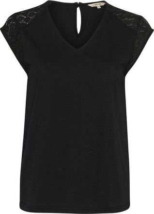 Cream Femme, Tops, Noir, Taille: 38 FR Crhermi Tshirt