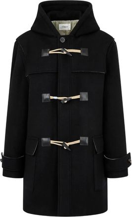 TOMBOY toggle hooded coat - Schwarz