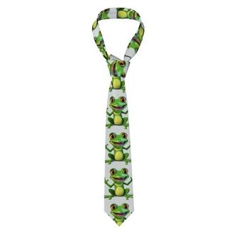 Generic Cravates Hommes Grenouille Verte Cravatte D&eacute;contract&eacute;e Cravate Homme Pour Accessoires Bureau Travail