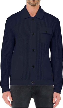 Liu Jo Homme, Pulls, Bleu, Taille: XL Cardigan Bleu Pull Tendance D&eacute;contract&eacute; &Eacute;l&eacute;gant