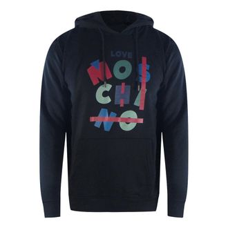 Moschino Jumble Logo Schwarzer Hoodie