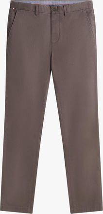 Tommy Hilfiger Pantalon chino droit en coton m&eacute;lang&eacute;