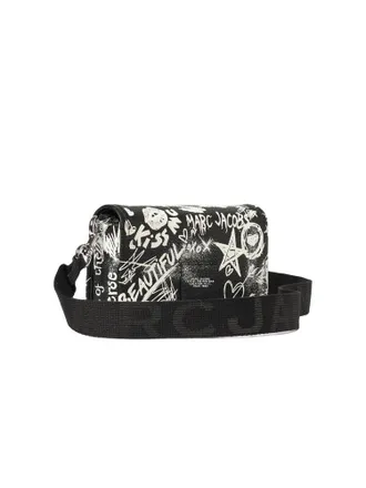 Marc Jacobs Womens Crossbody Bag Black Calf Leather - Crossbody-Bags