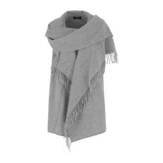 Fabiana Filippi Langer Gilett mit integriertem Schalkragen - - Tops - Damen - Grau - ONE SIZE