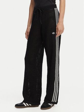 adidas Strickhose Knitted Crochet Firebird KC6494 Schwarz Regular Fit