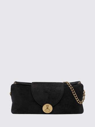 Versace Vivian Schultertasche aus Veloursleder mit Medusa-Logo