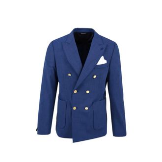 Daniele Alessandrini Homme, Vestes, Bleu, Taille: XL Blazer Polyester &Eacute;l&eacute;gant Bleu Occasion
