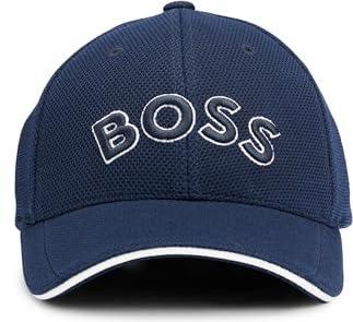 BOSS Hommes Cap-US Casquette en piqué tissé avec Logo brodé