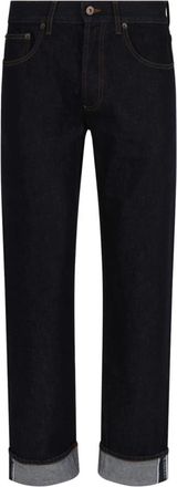 Burberry Homme, Jeans, Bleu, Taille: W33 Jean Droit &agrave; Revers