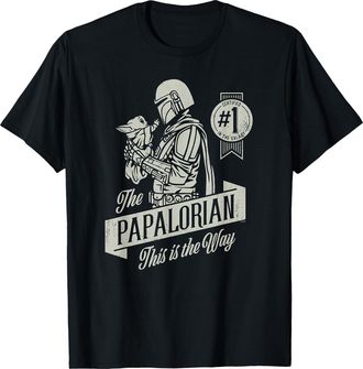 Star Wars The Mandalorian and Grogu Papalorian Fathers Day T-Shirt