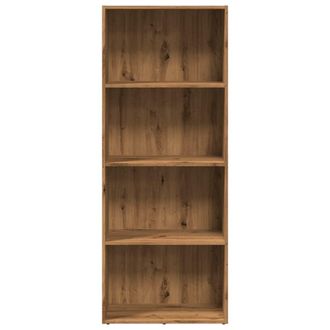 Generic Aufbewahrungs-B&uuml;cherregal, Vertikaler Offener Regal-Organizer, B&uuml;cherregal aus Holzwerkstoff f&uuml;r Wohnzimmer, Schlafzimmer, B&uuml;ro (Handwerkliche Eiche 1