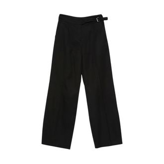 Sportmax Femme, Pantalons, Noir, Taille: 40 FR Spxsalita Wide Pantalons