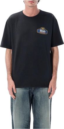 Rhude Homme, Tops, Noir, Taille: S Racing Crest Tee