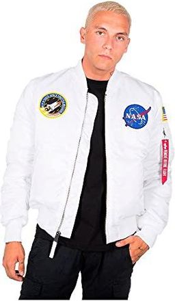 Alpha Industries Alpha Indutries MA-1 VF NASA Bomber Veste pour homme White