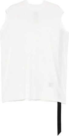 Rick Owens Homme, Tops, Blanc, Taille: L T-Shirt Tarp T Milk