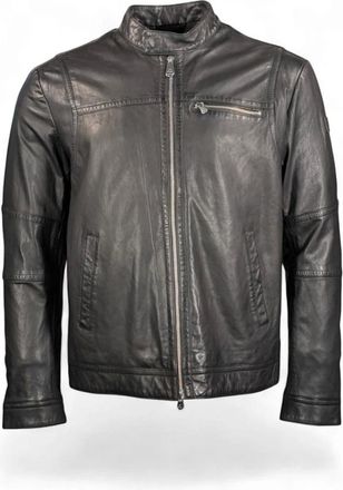 Peuterey Homme, Vestes, Noir, Taille: M Veste en cuir Saguaro