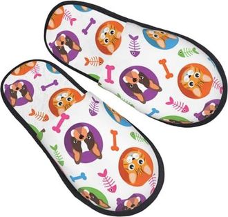 Generic Pantoufle Maison Chiens Et Chats Hiver Pantoufles Unique Hiver Chaussures Chaudes Doux Chaussons Maison Pour Voyages Chambre Camping M