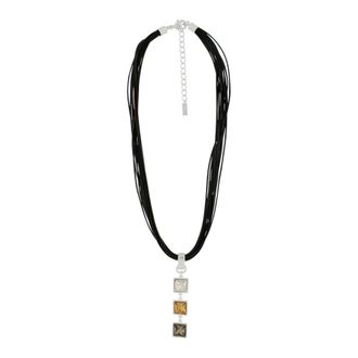 Dansk Copenhagen Luxuri&ouml;se 3-Stein-Kordelhalskette - - Accessories - Damen - Mehrfarbig - ONE SIZE