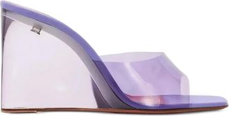 Amina Muaddi Lupita Wedge-Sandalen 95mm - Weiß