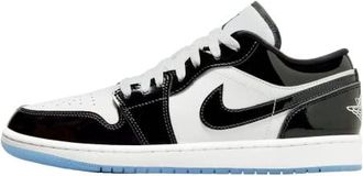 Nike Nike Air Jordan 1 Low Chaussures de basketball pour femme, blanc/noir, 41 EU
