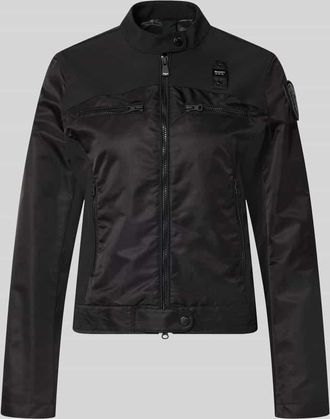 Blauer Jacke mit Zweiwege-Rei&szlig;verschluss Modell MELBA