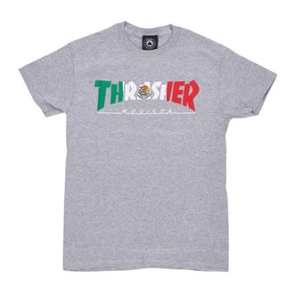 Thrasher Mexico Revista Tee Graues Herren T-Shirt - - Tops - Herren - Grau - XL