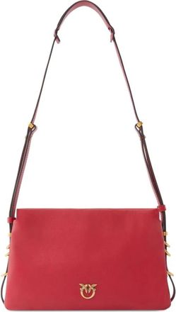 Pinko Pinko, Femme, Sacs, Rouge, Taille: ONE Size Sac à Bandoulière Rouge et Or