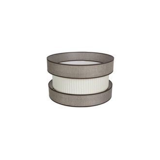 Fabrilamp Fabrilamp - lampenschirm h&auml;ngend/stehend lampenschirm wohnzimmer home e27 braun-beige 40dx40dx24h