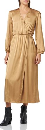 Benetton Damen 4zindv09b Kleid, beige, XS
