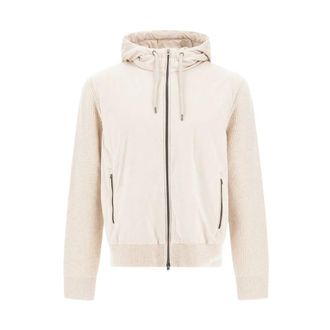 Herno Veste Resort en pure laine - Homme - Sweatshirts et sweats &agrave; capuche - Beige - Taille: M
