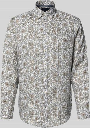 Christian Berg Regular Fit Leinenhemd aus reinen Leinen