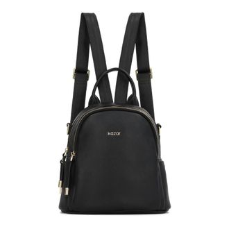 Kazar Leder Rucksack mit Handtaschenfunktion - - Bags - Damen - Schwarzk - ONE SIZE