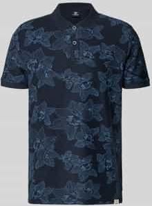 Lerros Slim Fit Poloshirt mit floralem Allover-Print