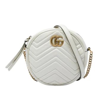 Gucci Sac bandouli&egrave;re matelass&eacute; Pre-owned - Femme - Pre-owned - Blanc - Taille: ONE Size