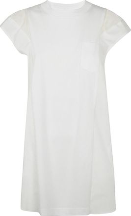 sacai Robe Courte - Blanc