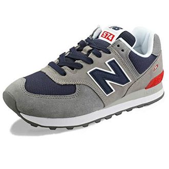 New Balance 574v2, Baskets Homme, Gris (Grey/Navy Ead), 45 EU