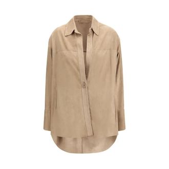 Salvatore Santoro Lamb Ovis Aries Shirt - - Blouses & Shirts - Damen - Beige - S