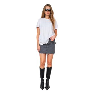 Designers Remix Collection Femme, Tops, Blanc, Taille: 36 FR Brixton Cut Tee