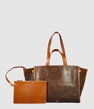 Jerome Dreyfuss Sac L&eacute;on M Marron Used, Capsule Rocky Bazaar