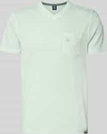 Lerros Regular Fit T-Shirt mit V-Ausschnitt